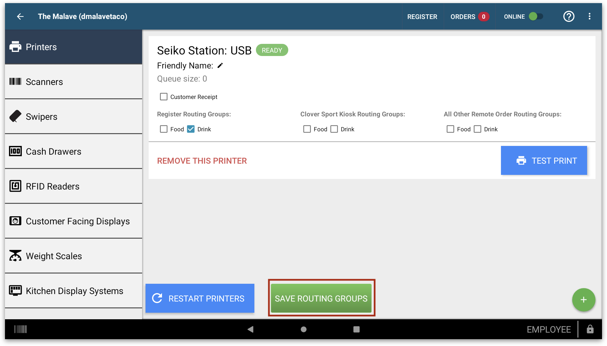 Chit Printer / Kitchen Display System (Remote Fulfillment) Setup Guide ...