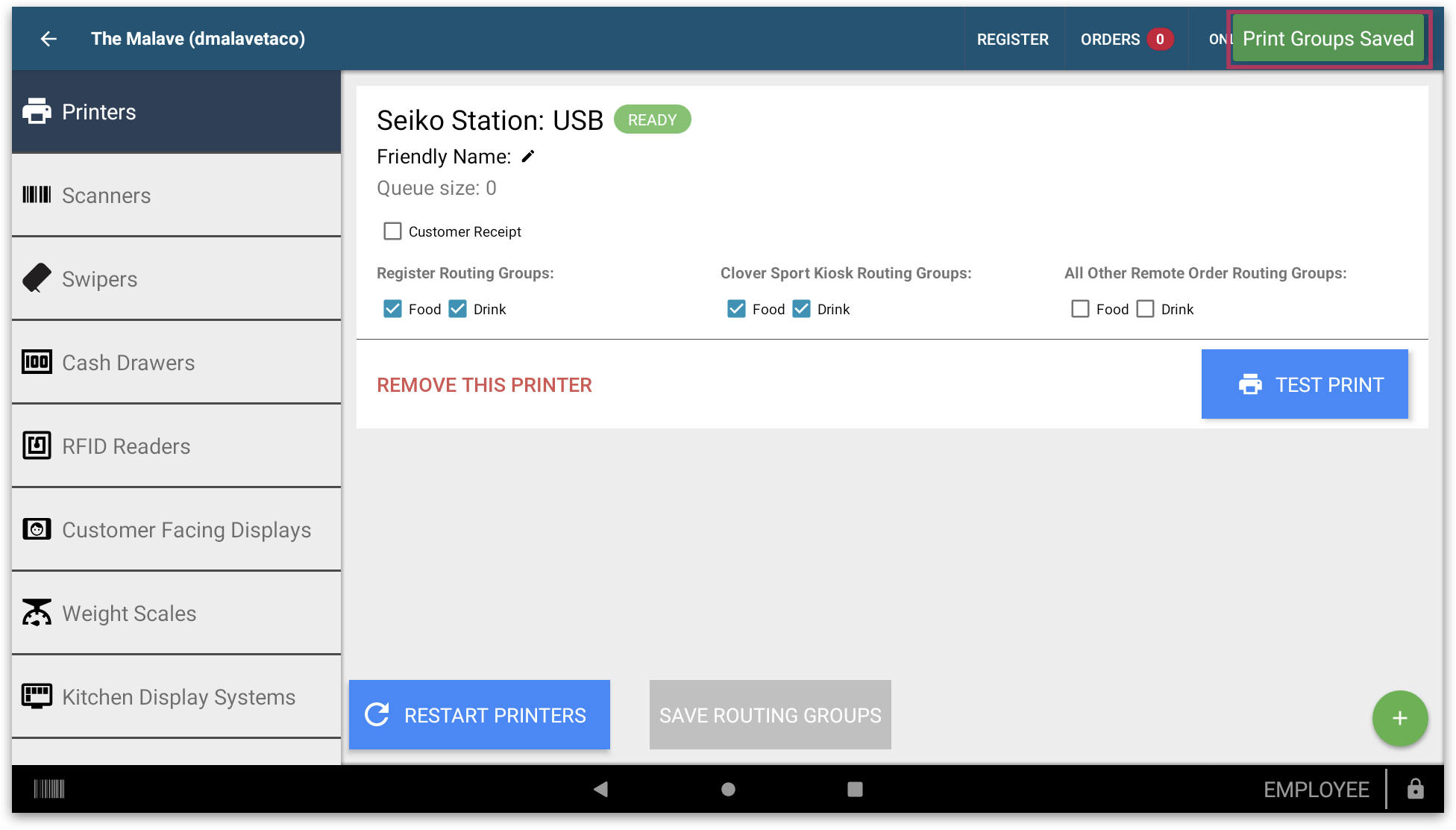 Chit Printer / Kitchen Display System (Remote Fulfillment) Setup Guide ...
