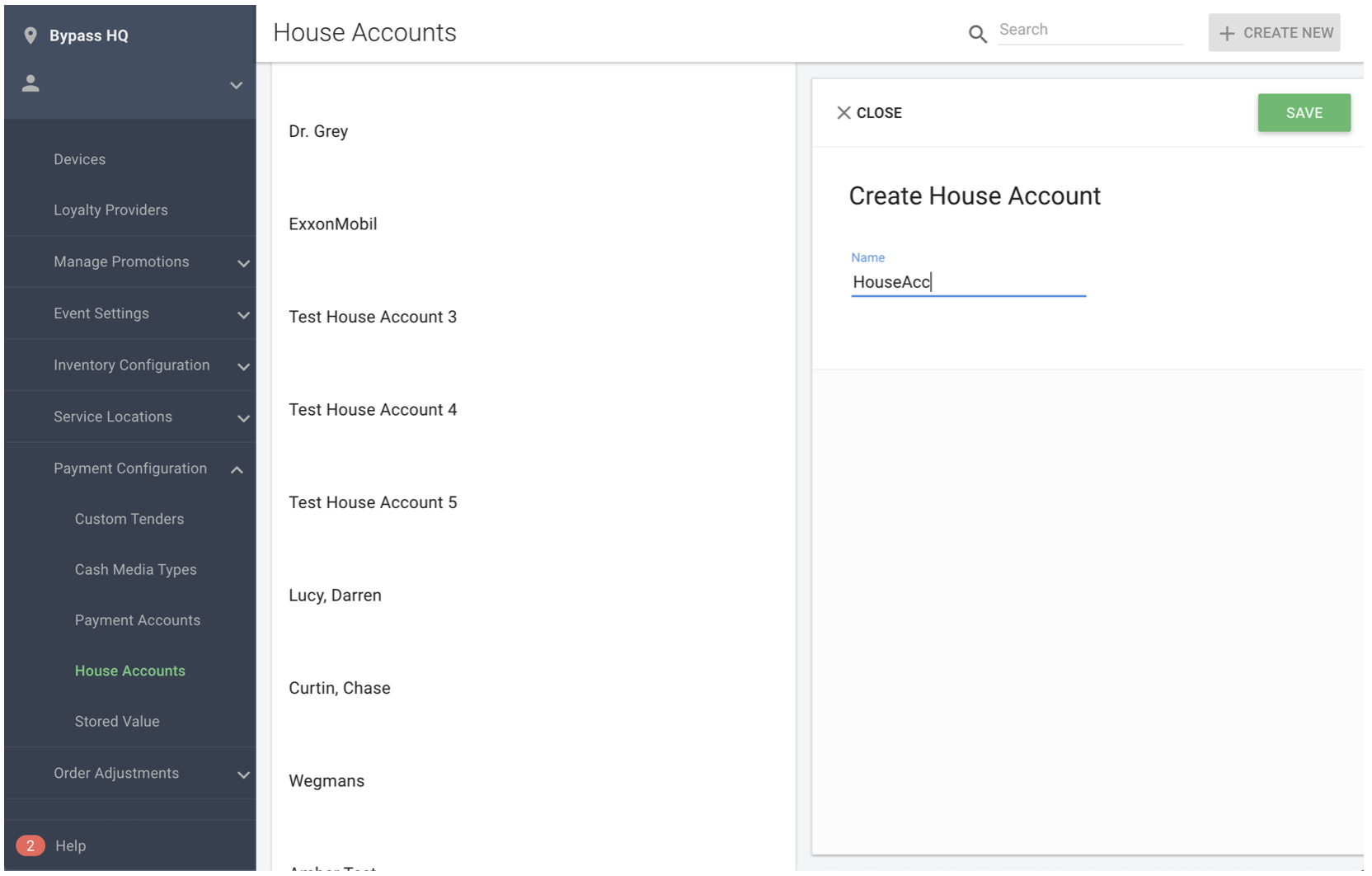 House Accounts – Clover Sport Help Center