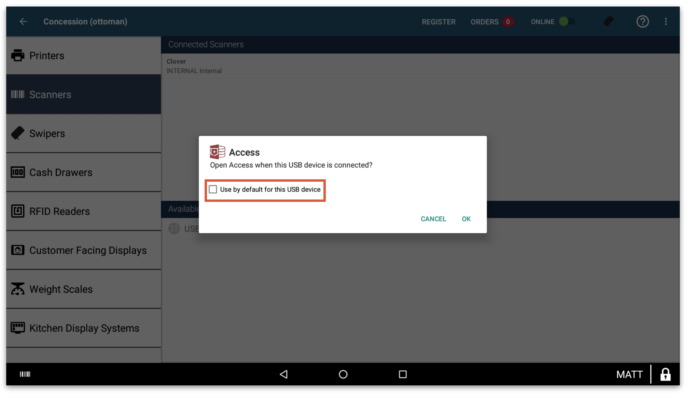 How to Add a Scanner – Clover Sport Help Center