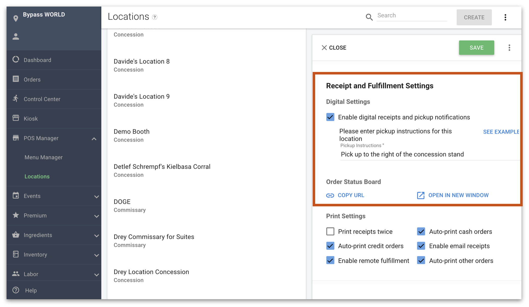 Order Status Boards – Clover Sport Help Center